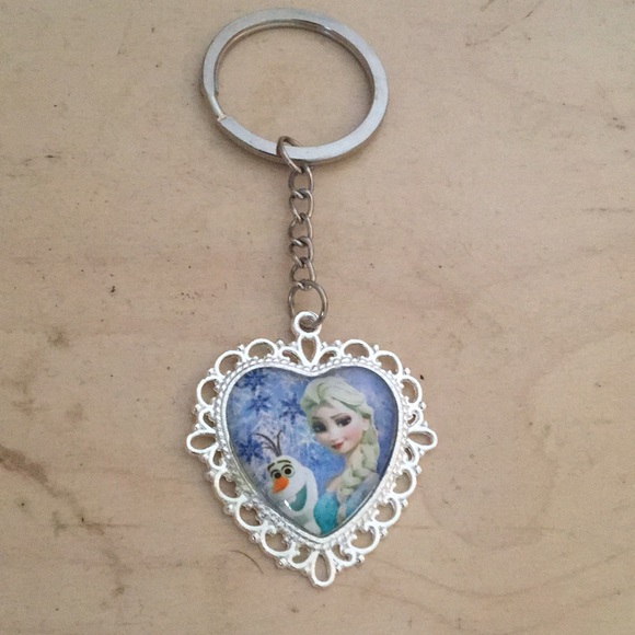 Accessories | Frozen Heart Shaped Keychain | Poshmark